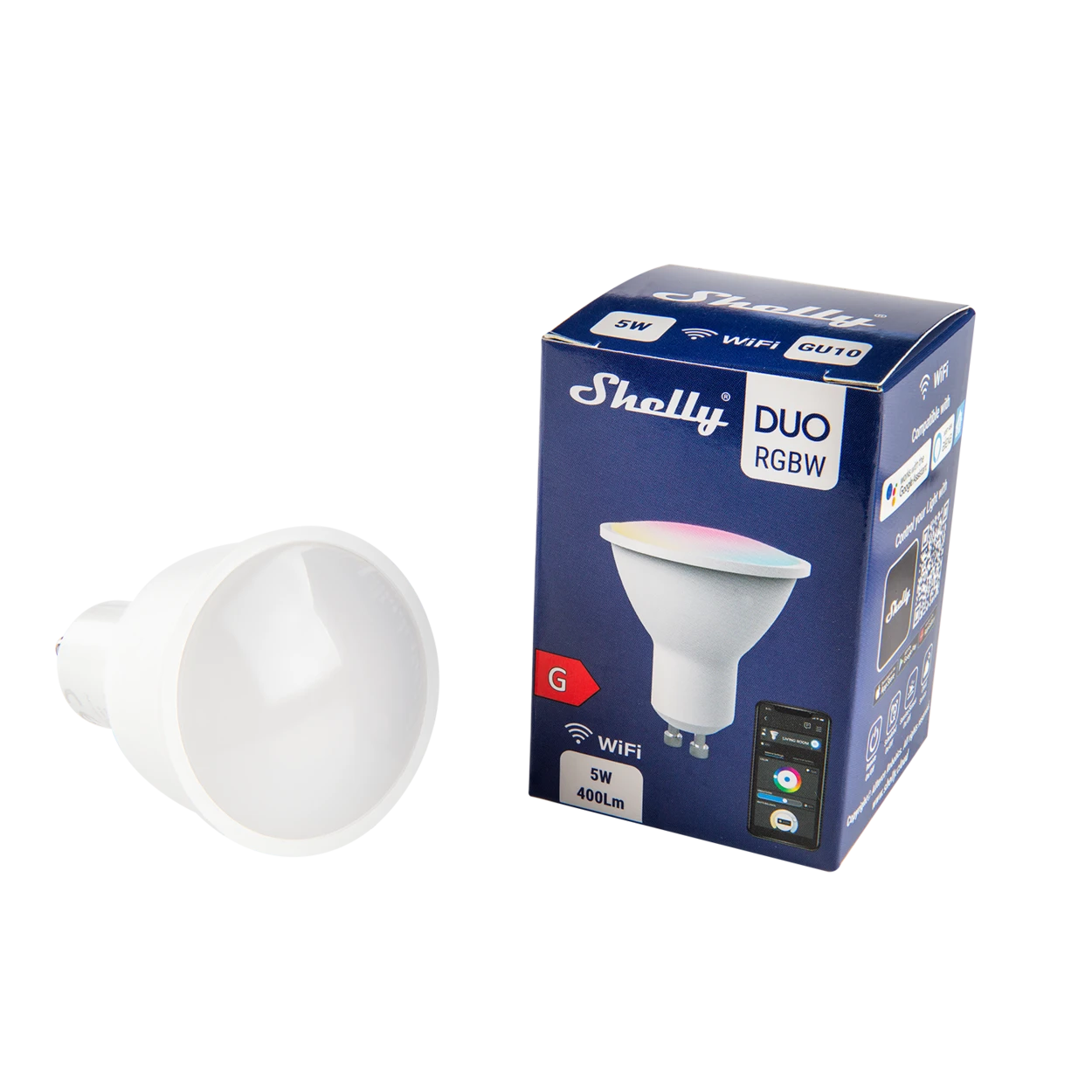 Bec LED RGB inteligent Shelly Duo RGBW - Smart Infra Shop