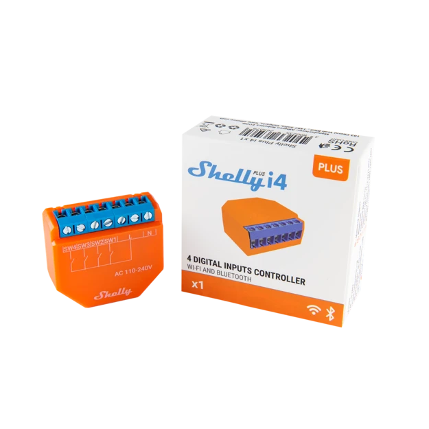 Modul Wi-Fi Pentru Activarea Scenelor Shelly Plus I4 - Smart Infra Shop