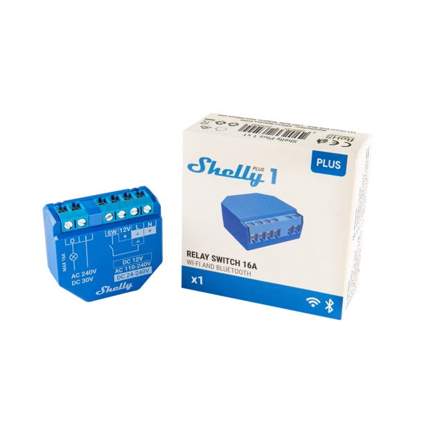 Releu inteligent Shelly Plus 1 - Smart Infra Shop